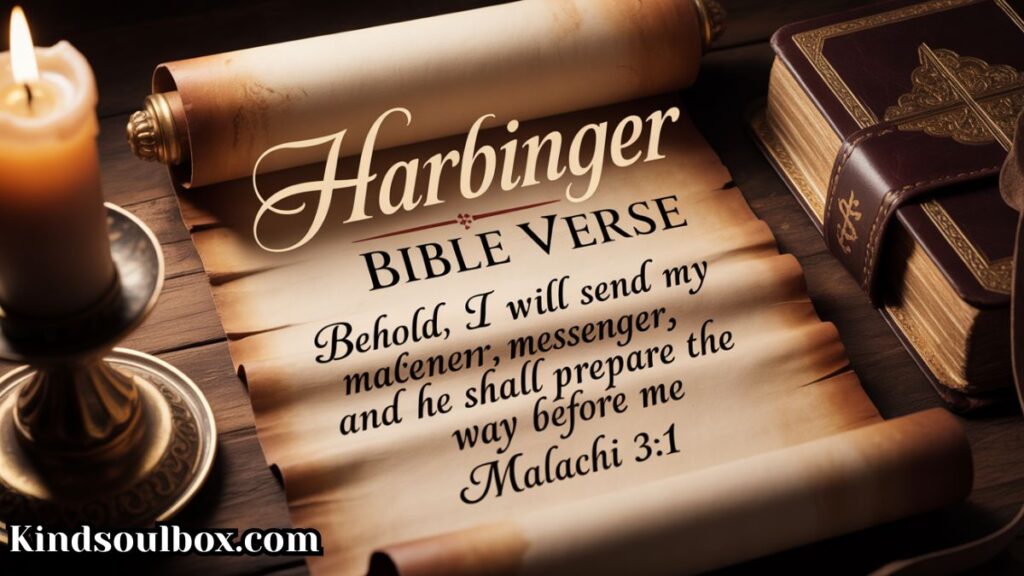 Harbinger Bible Verse